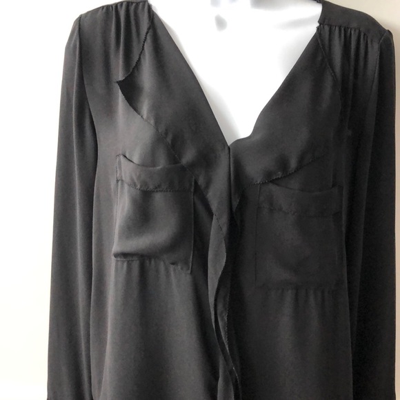 Zara | Tops | Zara Basic Black Blouse Medium | Poshmark